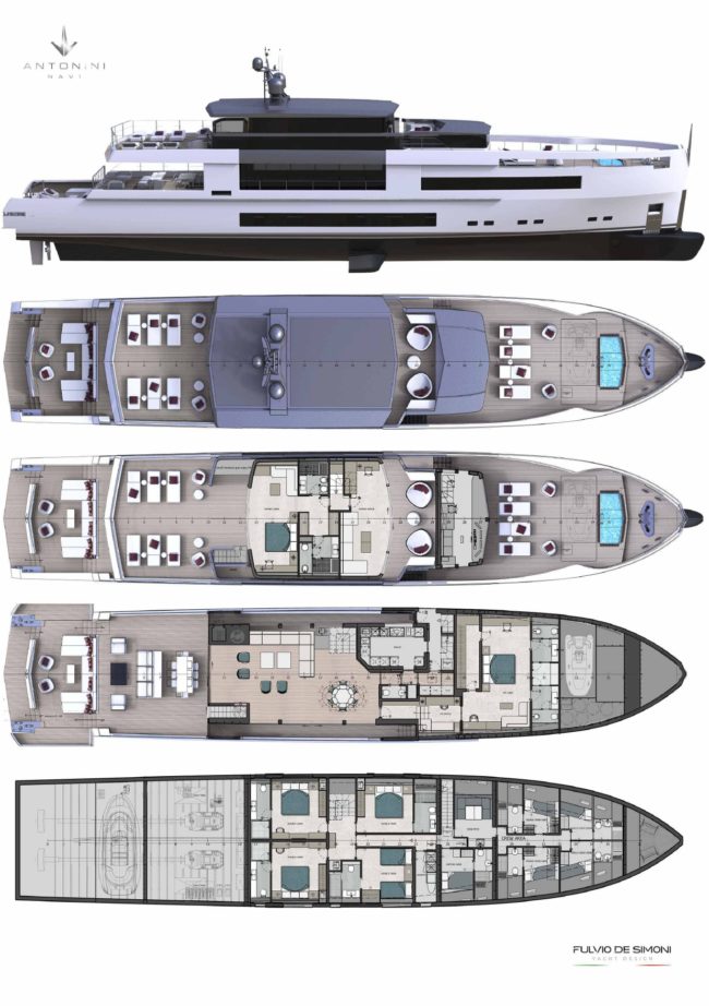 UP40 Crossover: ecco la prima unità del megayacht di Antonini Navi